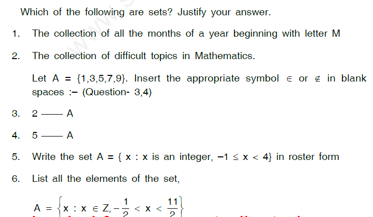 CBSE Class 11 Mathematics Sets Assignment Set B